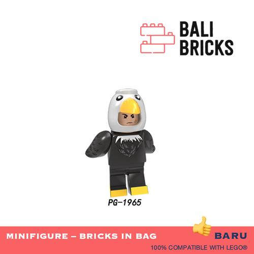 Jual Minifigure MF 1965 POGO Bald Eagle Mascot Guy - Lego compatible ...