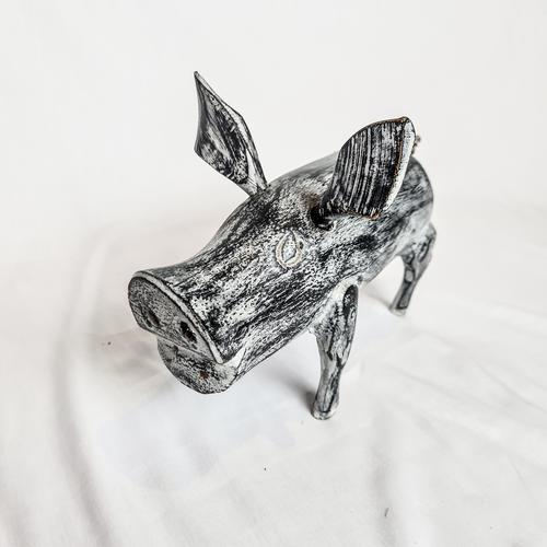 Jual Patung kayu babi interior toy piggy wood pig rumah dekorasi statue ...