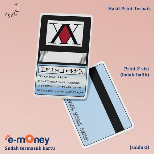 Jual Hunter X Hunter License Card E-money Flazz Emoney - Biru Muda ...