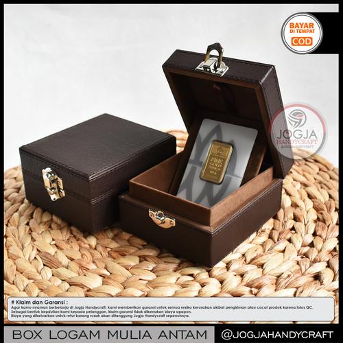 Promo PREMIUM Box Logam Mulia Antam Berjahit / Kotak Tempat Emas Antam ...