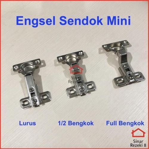 Jual Engsel Sendok Mini - Engsel Pintu Lemari Kecil Lurus setengah ...