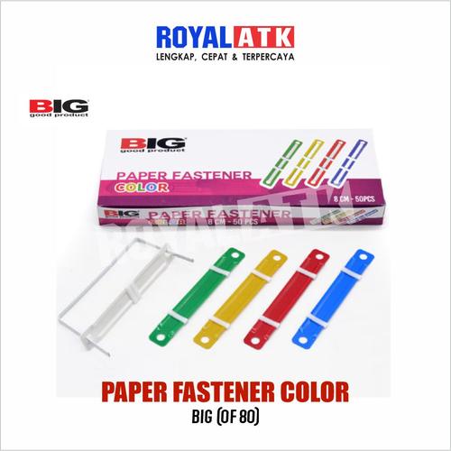 Jual Acco / Paper Fastener Warna PF-80C BIG Ukuran 8 Cm Isi 50 Pcs /Pak ...