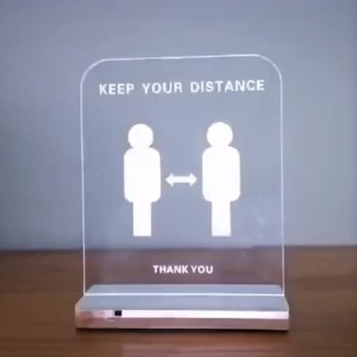 Jual Jaga Jarak Keep your distance social distancing table sign meja ...