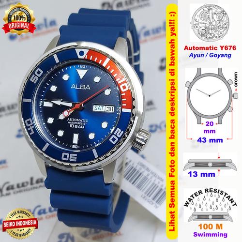 Jual Alba Automatic AL4251X1 Tuna Blue Pepsi - Jam Tangan Pria AL4251 ...