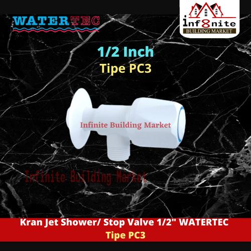 Jual Kran Jet Shower Watertec PC3 1/2 Inch Keran Shower Cabang 1 Stop ...