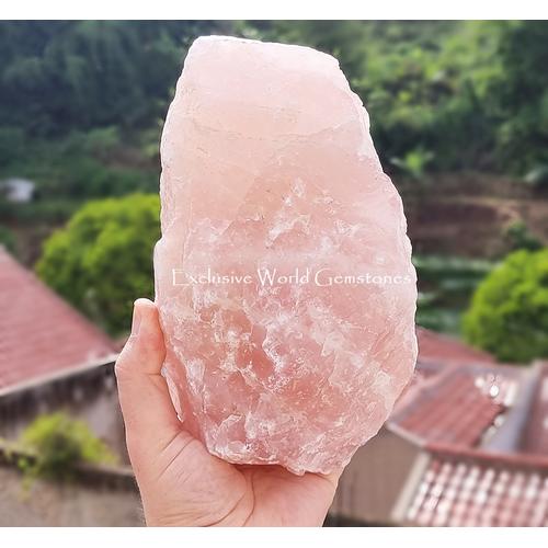 Jual 1.85.82RS - Natural Rose Quartz Rough Stone JUMBO - Brazil - Kota ...