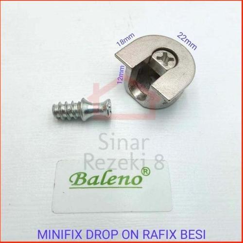 Jual Minifix Drop On Rafix Besi Baut Knock Down Skrup Sekrup Casing ...