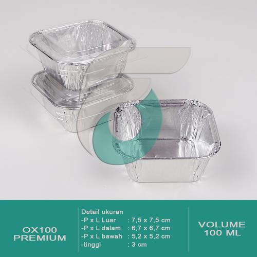 Jual alumunium foil cup OX 100 tanpa tutup - OX100 PREMIUM - Kota Cimahi - food foil containers ...
