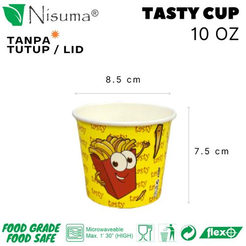 Jual TASTY CUP 10 OZ - 100 pcs / Paper Cup Kentang Goreng - Kota ...