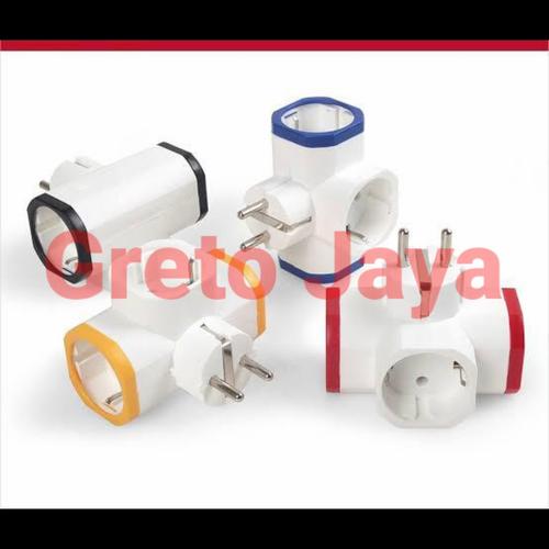 Jual Tee Bambu T Listrik Cabang Lubang 3 Besar Colokan Terminal Te ...