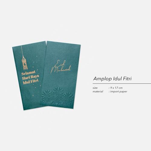 Jual angpao lebaran amplop envelope idul fitri EID hijau emas ukuran ...