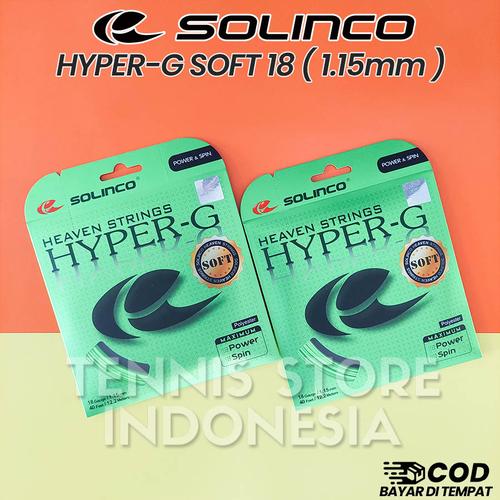 Jual Senar Tenis / Tennis Solinco Hyper-G Soft 1.15/18 String Original - 12meter No Pack - Kab ...