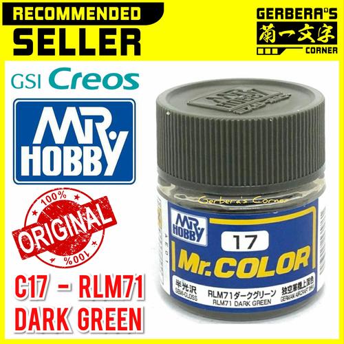 Jual Mr Color C17 RLM71 Dark Green Mr Hobby Cat Lacquer Cat Gundam ...