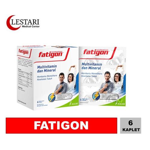 Jual Fatigon Multivitamin & Mineral [ Strip / 6 Kaplet ] - Kemasan Baru ...
