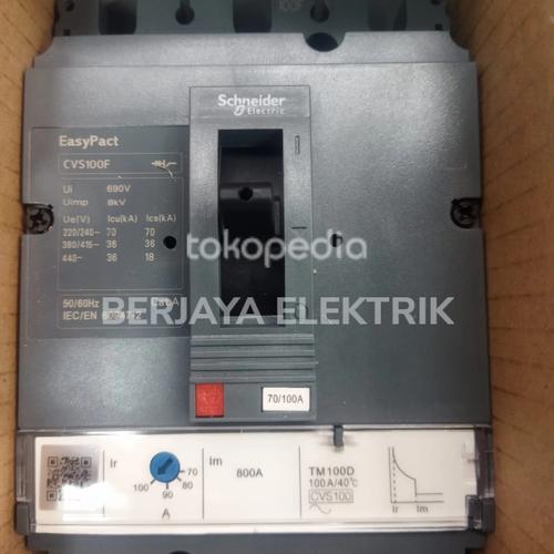 Jual MCCB CVS100F 3P 100A 80A 63A 50A 36KA SCHNEIDER - 3P 50A - Jakarta ...