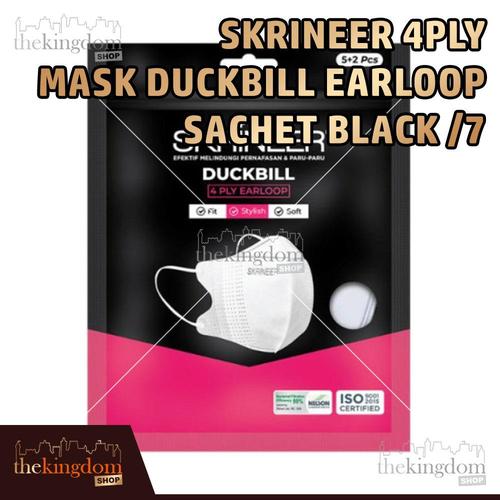 Jual Skrineer Mask Duckbill 4ply Earloop Masker Sachet 4 Ply Lapis ...