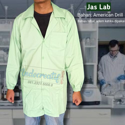 Jual Jas Lab Laboratorium Lengan Panjang Baju Laboratorium Hijau Muda ...