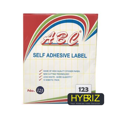 Jual Sticker Label ABC No 123 ( Self Adhesive Label ) Label Undangan ...