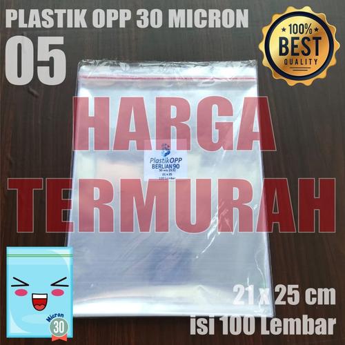 Jual Plastik 21x25cm Plastik Bening Plastik Opp / Seal Tebal 30 Micron - Kota Bandung - Kemasan ...