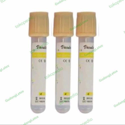 Jual tabung darah kuning vacuum tube gel clot activator - 3ml - Kab ...