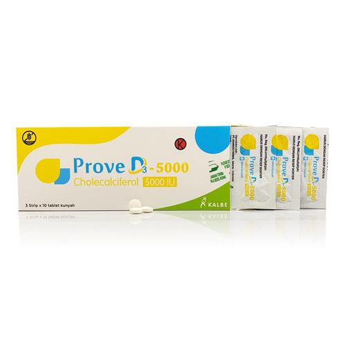 Jual PROVE D3 5000 IU PER BOX ISI 30 TABLET VITAMIN D3 - Kota Bogor ...