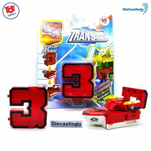 Jual Mainan Anak - Robot Angka transform Number berubah besar Mega Botz ...