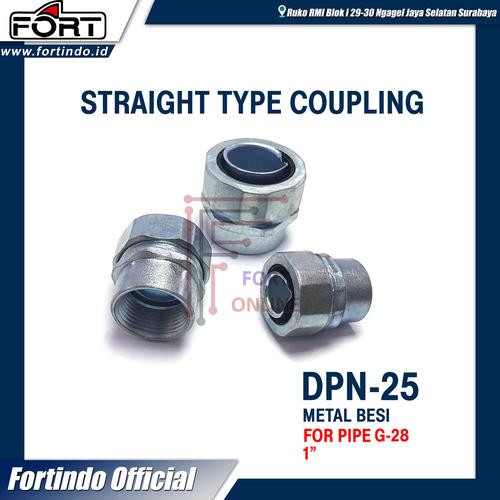 Jual Straight Type DPN-25 Flexible Pipe Konektor Metal Besi PIPA FORT ...