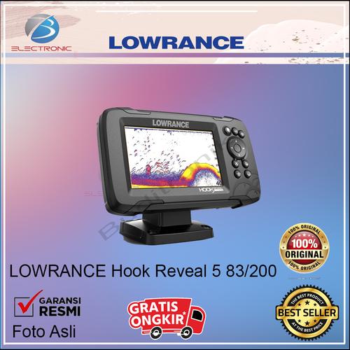 Jual LOWRANCE Hook Reveal 5 83/200 HDI ROW Fish Finder GPS Laut Base ...