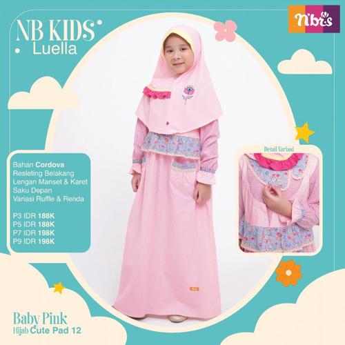 Jual GAMIS ANAK NIBRAS KIDS LUELLA / BAJU MUSLIM ANAK PEREMPUAN NBRS ...