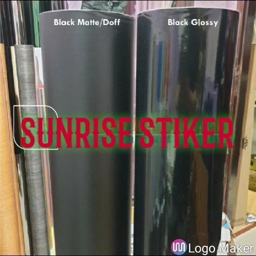 Jual sticker skotlet/stiker warna hitam gloss dan doff/stiker kaca ...