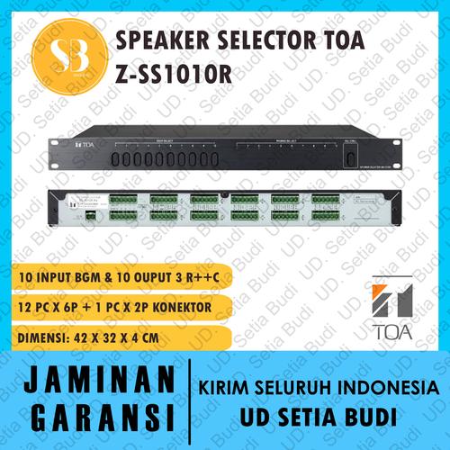Jual Speaker Selector TOA Z-SS1010R Alat Pengendali Saluran Speaker ...