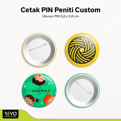Jual Cetak Pin Peniti 5,8cm Custom / Custom Pin / Souvenir Pin - doff ...