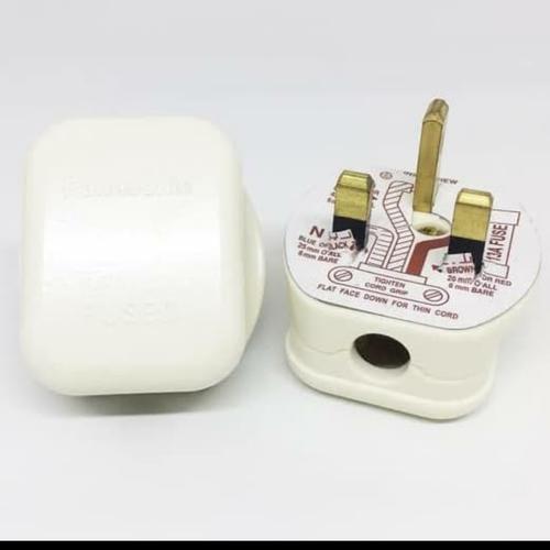 Jual STEKER TIGA KAKI STOP KONTAK AC WEJ 9111W WEJ9111W PANASONIC ...