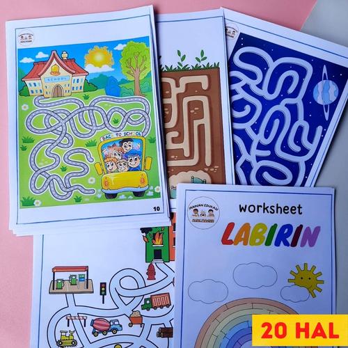 Jual WORKSHEET ANAK 2 3 4 5 6 tahun PRESCHOOL PAUD TK PRINTABLE ...