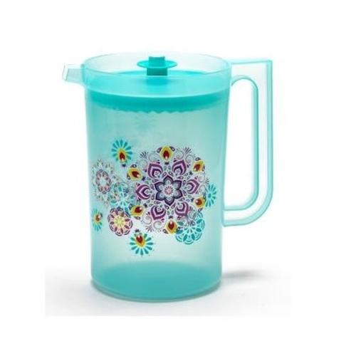 Jual Tupperware Pitcher 2L |Teko Minuman - Original - Biru Motif - Kota ...