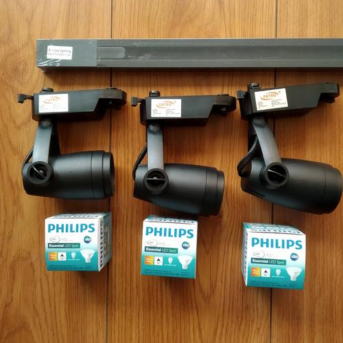 Jual LAMPU rel TRACK 7watt INLITE philips dan hinolux berikut rel ...