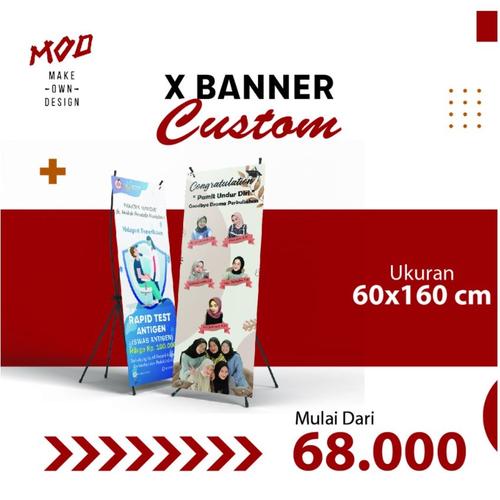 Jual X BANNER | FREE DESAIN - Hanya kaki, 340 Blackout - Kota Medan ...