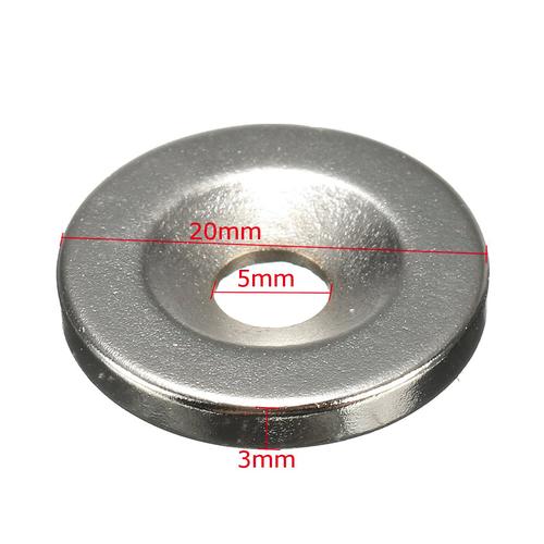 Jual 1Pcs Magnet Putih Neodymium Bulat 20x3-5 20x3 Hole lubang 5mm ...