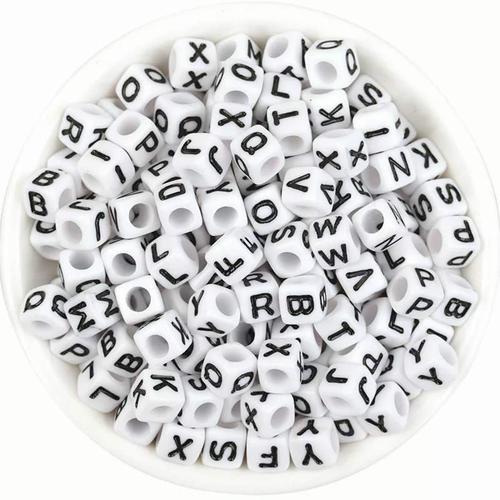 Jual Manik Manik Huruf Kotak Mote Huruf Abjad Balok Mute Alfabet Dadu ...