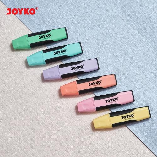 Jual Joyko Highlighter Textliner Penanda Pastel Color - Yellow HL-6 ...
