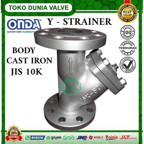 Jual ONDA Y STRAINER VALVE 4 IN DN100 JIS10K CAST IRON - Jakarta Pusat ...