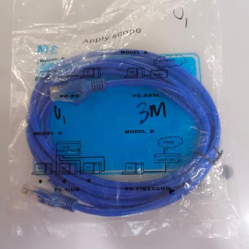 Jual kabel lan 3m eta/tia 568 up5004 untuk modem wifi ke laptop dll - Kota Batam ...