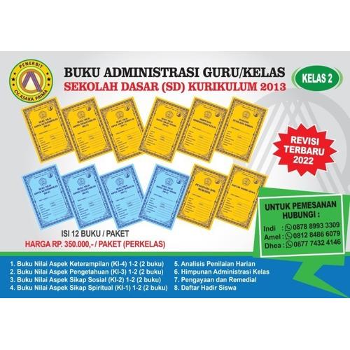 Jual Paket Buku Administrasi Guru Kelas Sekolah Dasar Lengkap 2022 Kelas 2 - Kota Tangerang ...