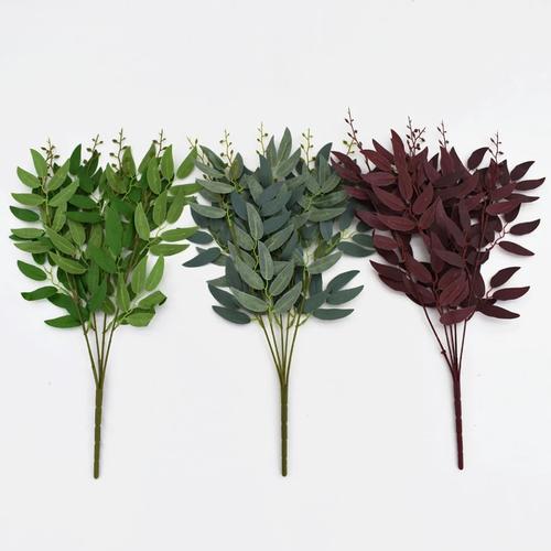 Jual Daun Zaitun｜Daun Olive｜Daun Plastik Palsu Artificial - Cream ...