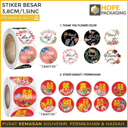 Jual Stiker Label Thank You 3.8 cm Stiker Happy Easter/ Label Sangjit ...