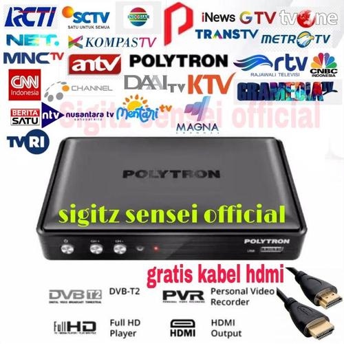 Jual tv digital set top box Polytron pdv 600T2 610T2 dvb t2 stb dvbt2 ...