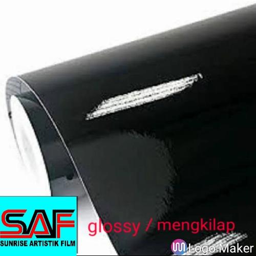 Jual sticker skotlet/stiker warna hitam gloss dan doff/stiker kaca ...