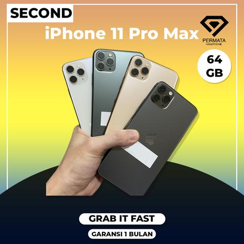 Jual APPLE IPHONE 11 PRO MAX 64GB PROMAX 64GB SECOND EX INTER 1 BULAN ...