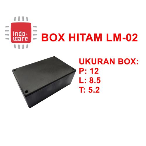 Jual BOX HITAM LM-02 KOTAK PROJEK ARDUINO 12x8.5x5.2cm BOX ...