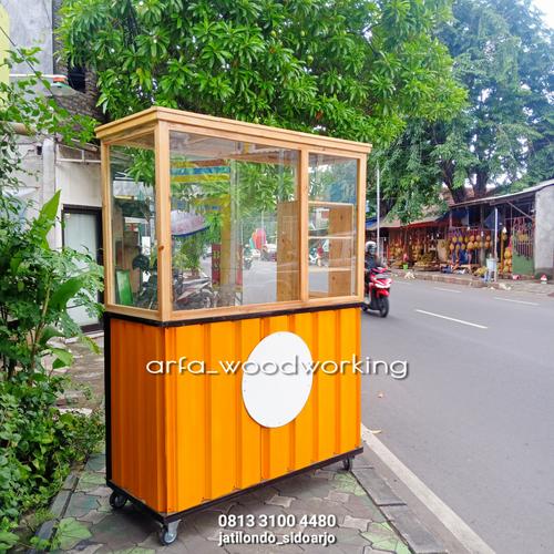 Jual Rombong Kayu Semi Kontainer Kekinian Tanpa Kaca - Nota Kwitansi ...